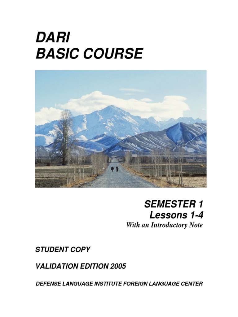 DLI Dari Semester1 s1 4 | PDF | Question | English Language