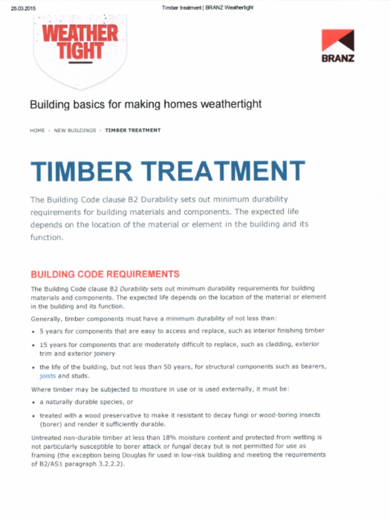 Timber Treatment | PDF