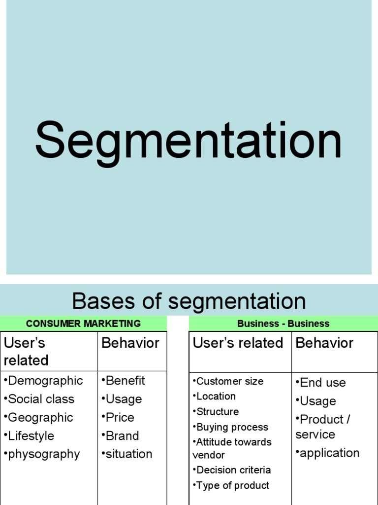 .Segmentation