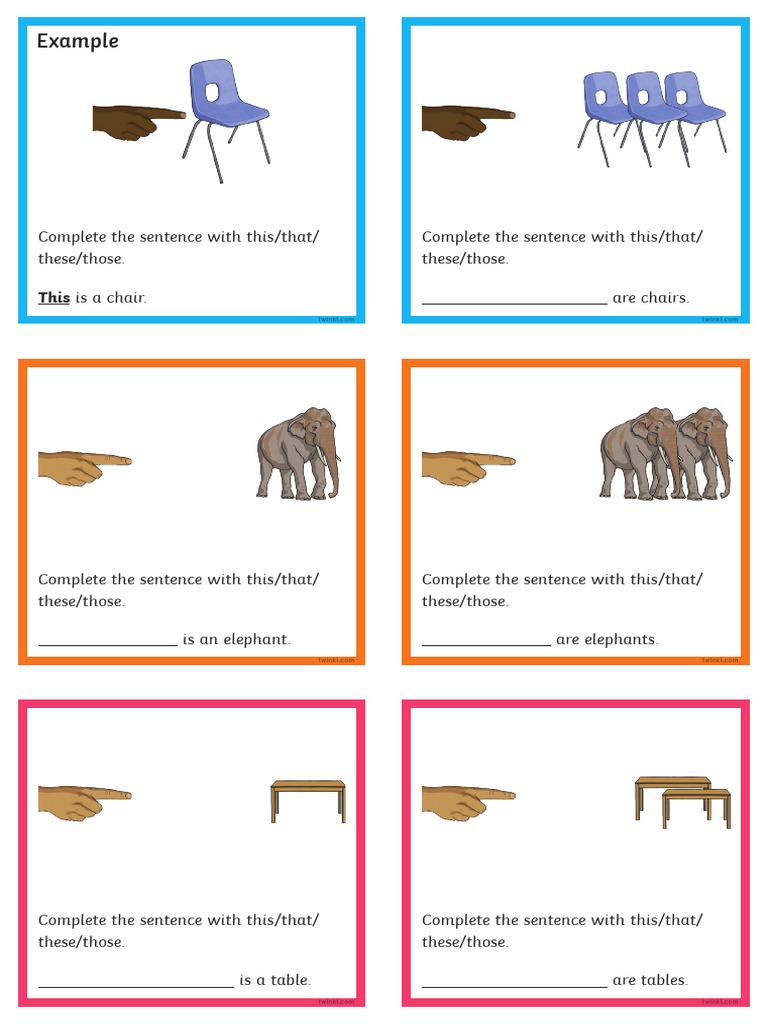 Demonstrative Pronoun Practice Exercises | PDF