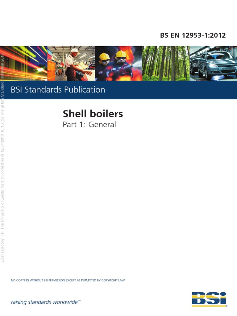 BS en 12953-1 | PDF | Boiler | Water Heating