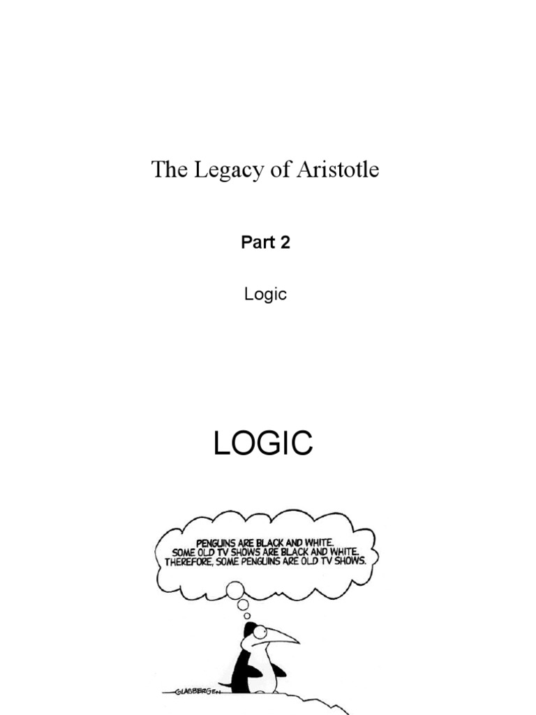 The Legacy of Aristotle: Logic | PDF | Logic | Epistemology