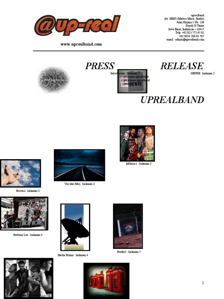 Contoh Profile Group Band | PDF