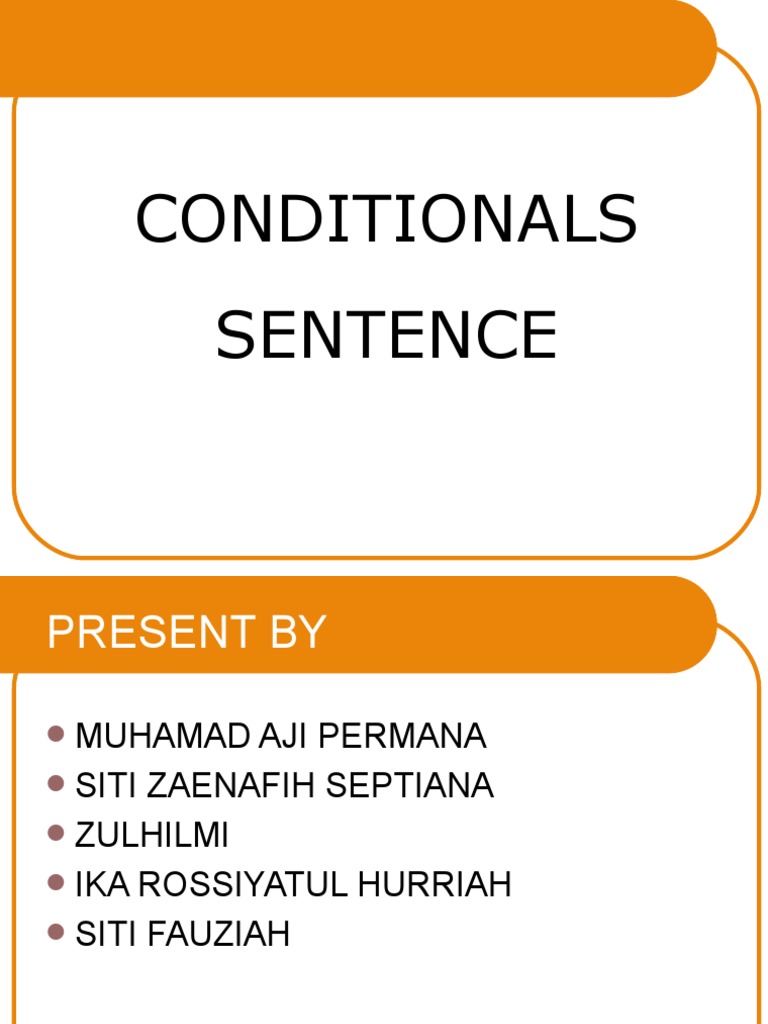 Conditional Sentences | PDF | Morphology | Linguistic Morphology
