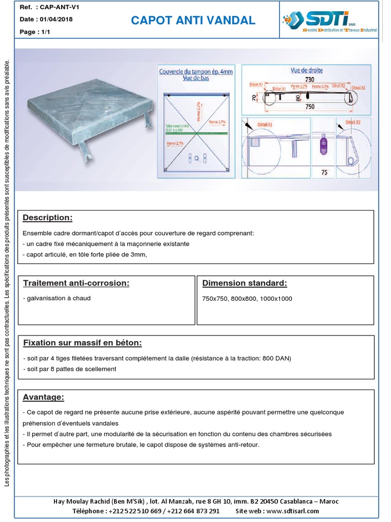 Capot Anti Vandal | PDF | La nature