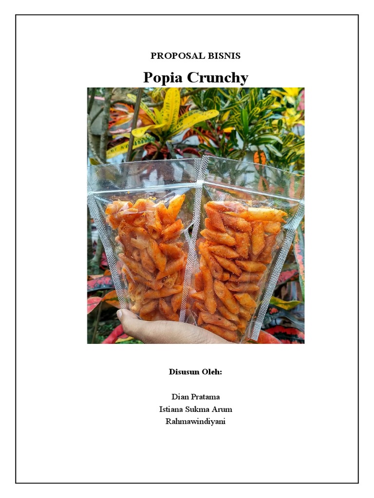 Proposal Bisnis POPIA CRUNCHY RADINA | PDF