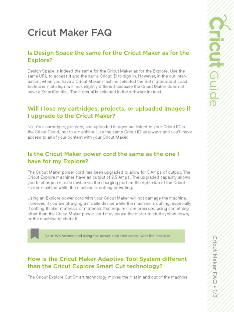 Cricut Maker FAQ | PDF | Ios | Computing
