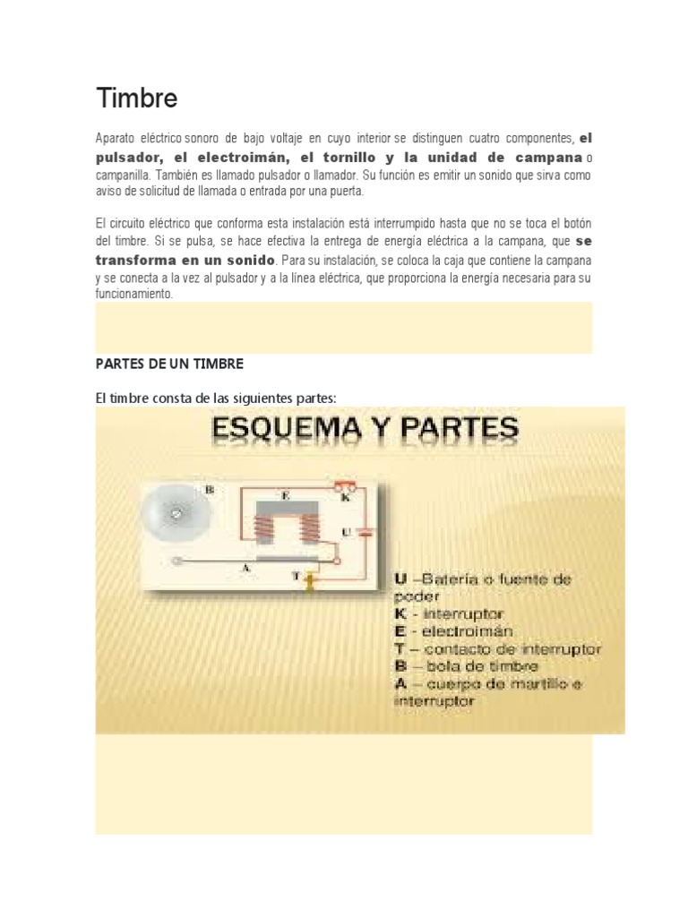 El Timbre | PDF