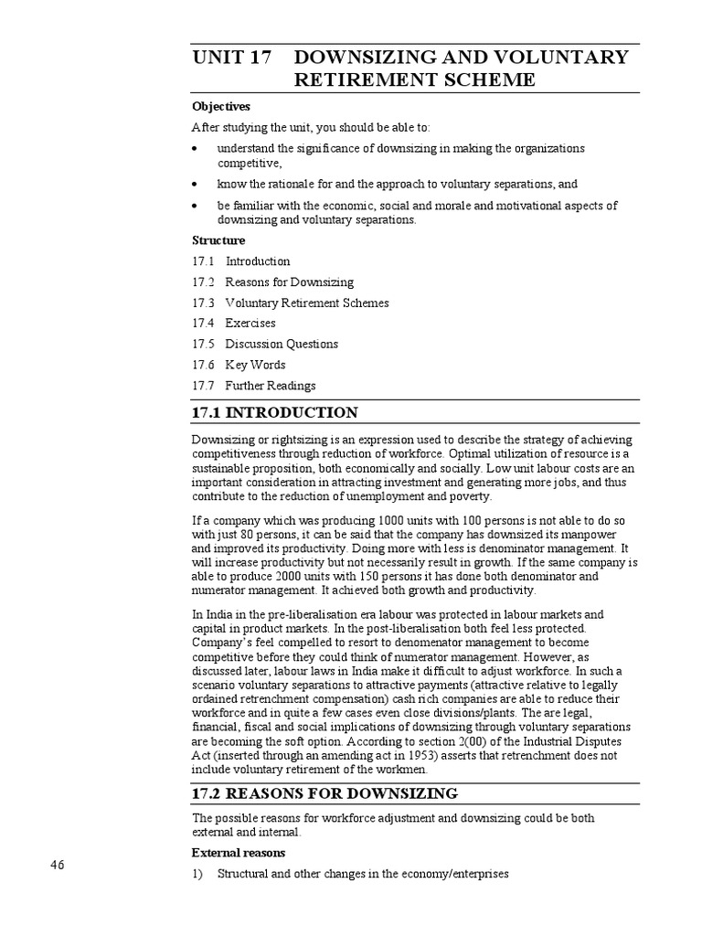 Voluntary Retirement Scheme | PDF | Layoff | Employment