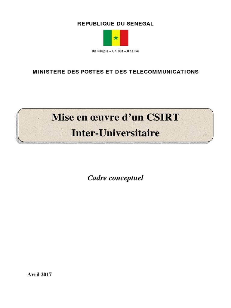 Csirt Cert | PDF | Sécurité des systèmes d'information | Sécurité