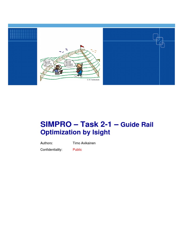 Simpro - Task 2-1 - : Guide Rail Optimization by Isight | PDF | Genetic ...