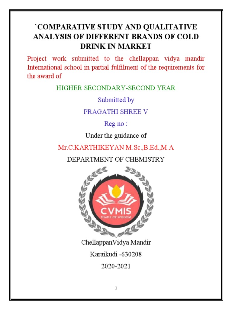 Che - Project (1) 12 Investigatory Project | PDF | Sucrose | Glucose
