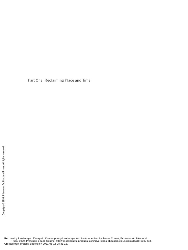 Recovering - Landscape - Four Trace Concepts in Landscape Architecture ...