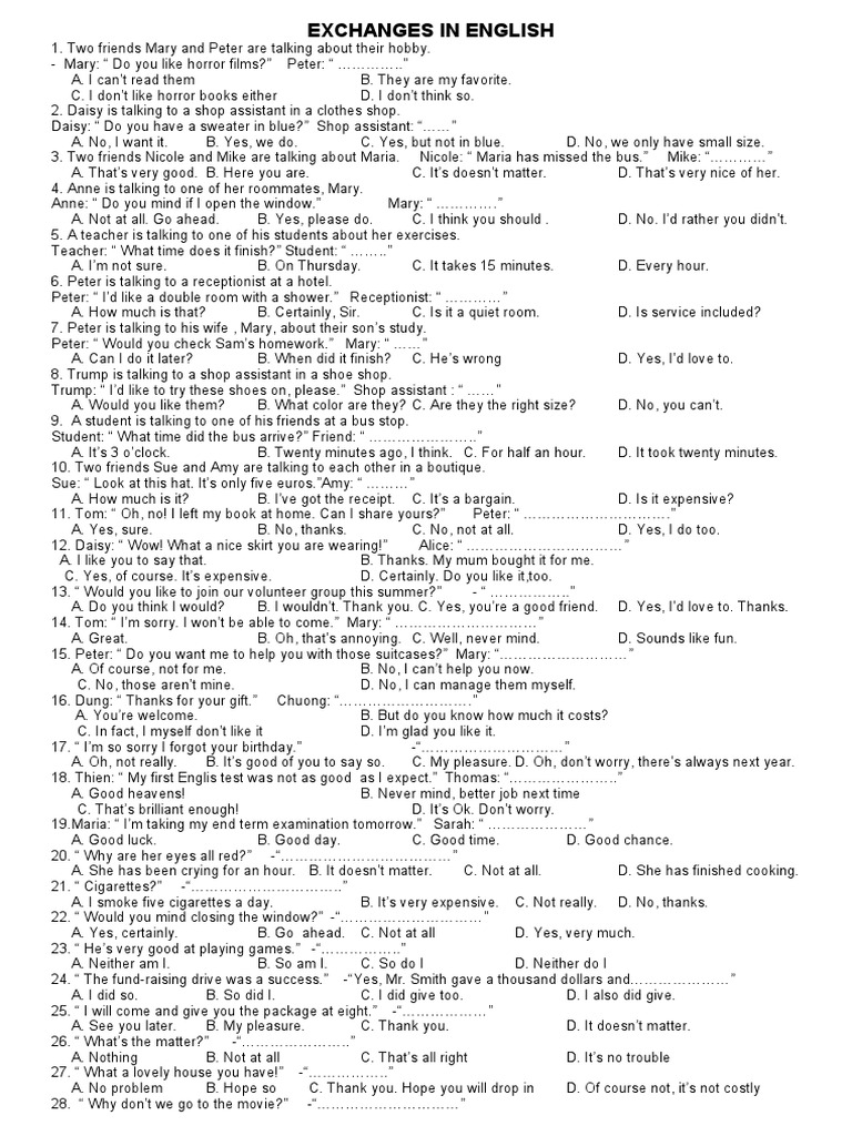 Everyday Conversations | PDF