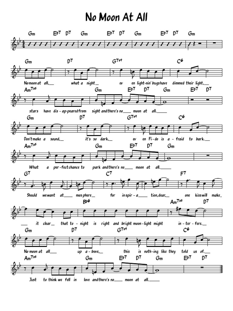 No Moon at All | PDF