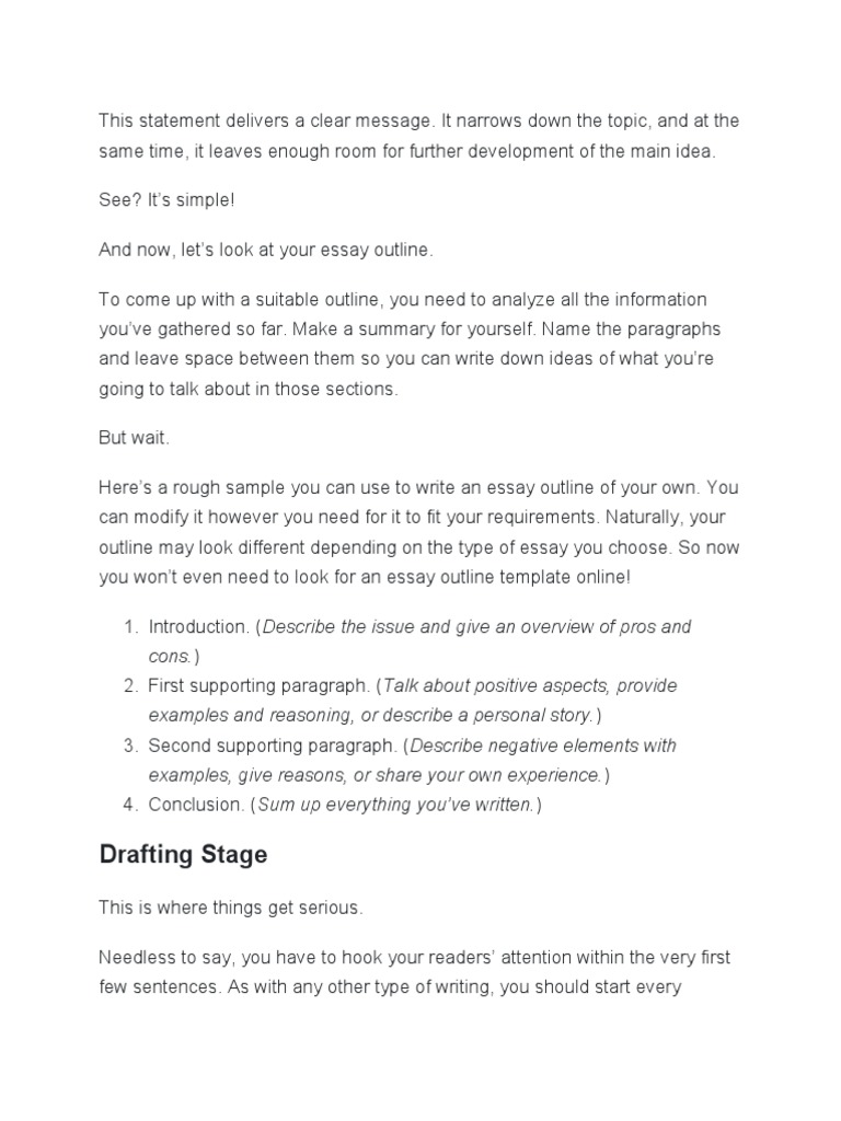 Drafting Stage | PDF
