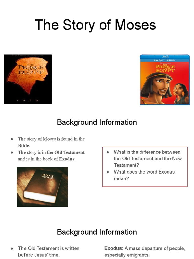 The Story of Moses | PDF | The Exodus | Moses