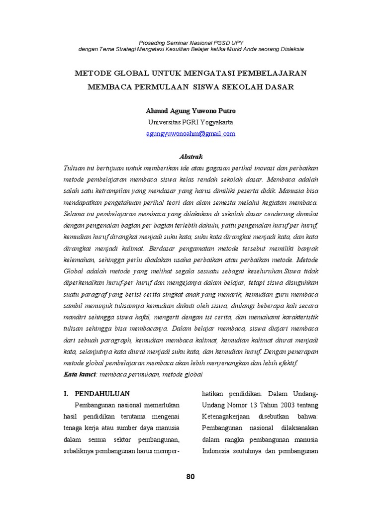 MMP Metode Global | PDF