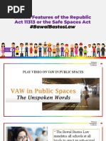 Powerpoint Presentation of Safe Spaces Act RA 11313 | PDF | Sexual ...