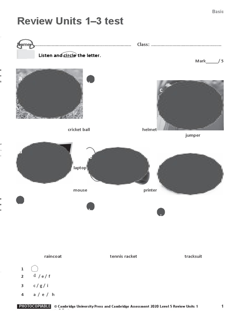 PEC L5 Review - U1-3 - Basic | PDF | Clothing | Swimming