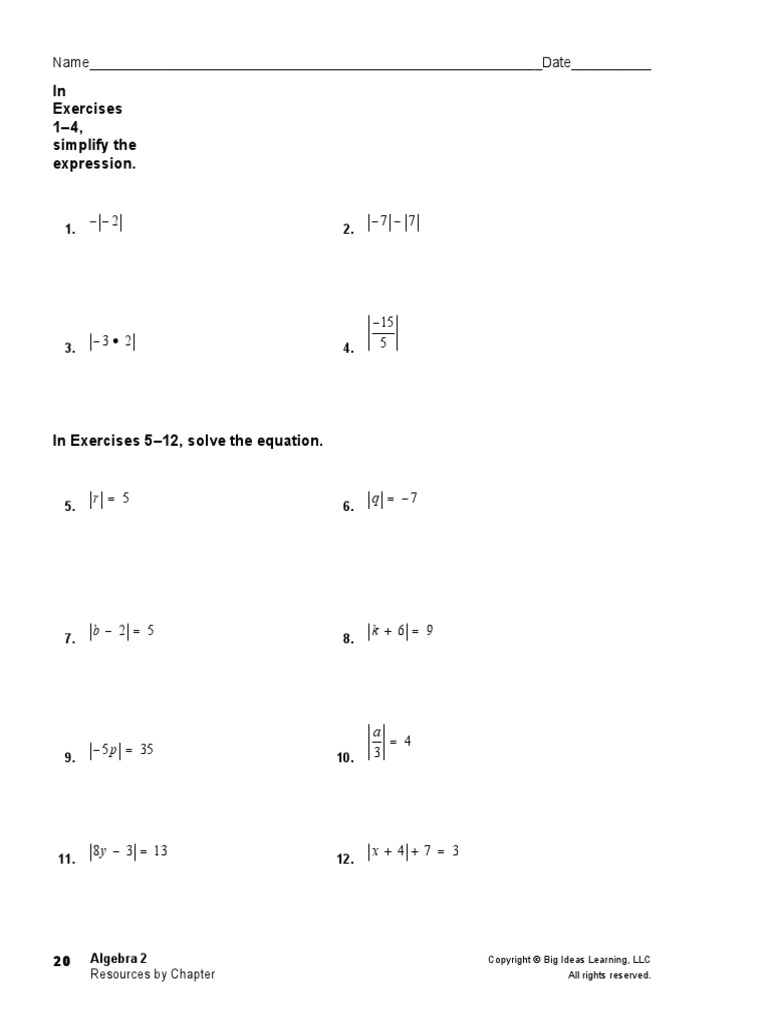 In Exercises 1-4, Simplify The Expression | PDF | Equations | Complex ...