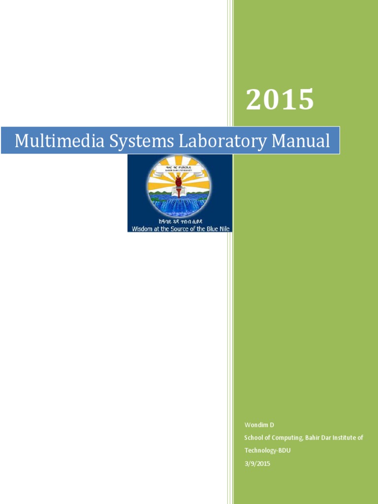 Multimedia Systems Lab Manual | PDF | Data Compression | Digital Audio