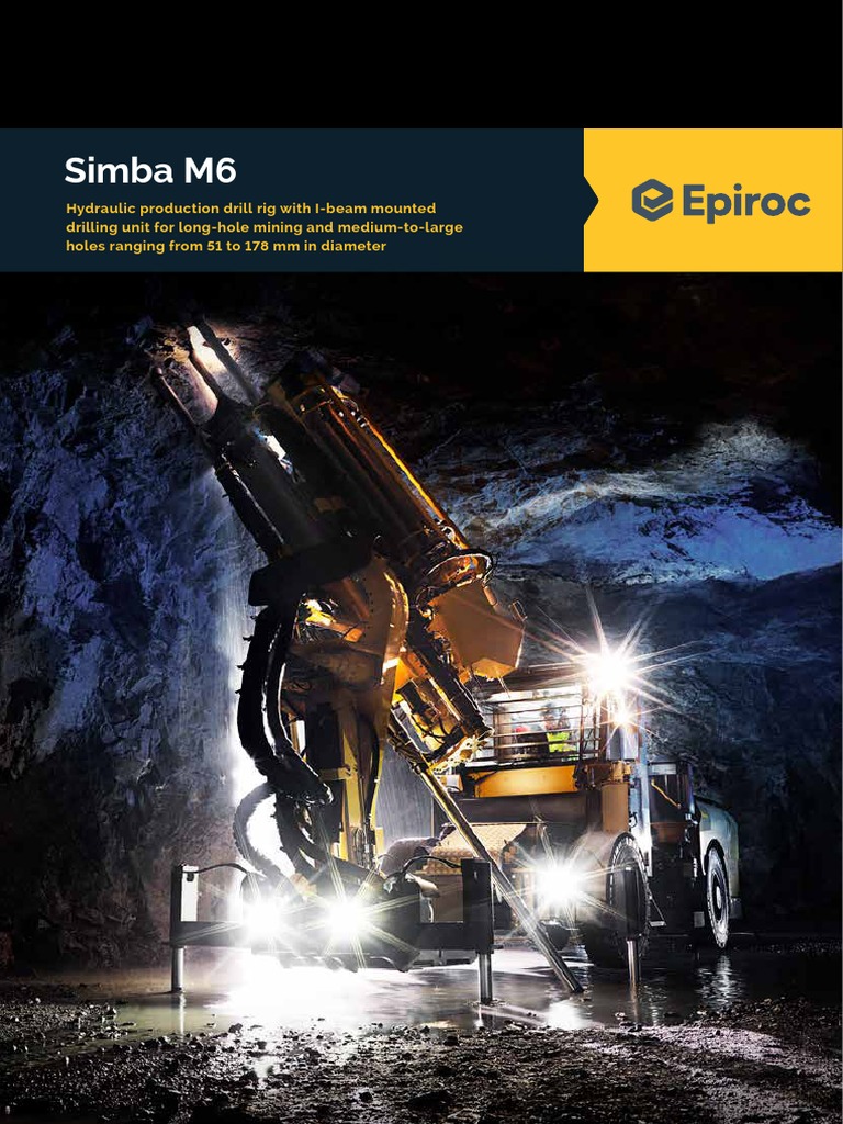 03 Simba M6 | PDF | Drilling Rig | Drilling