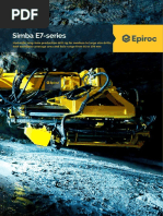 Epiroc Simba E70 S: Smart Drilling Rig | PDF | Drill | Drilling