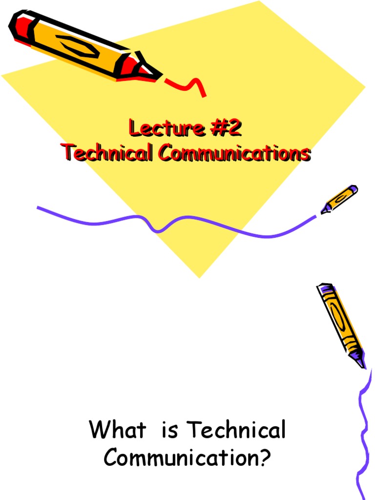 Lecture2 Technical Communication | PDF | Technical Communication ...