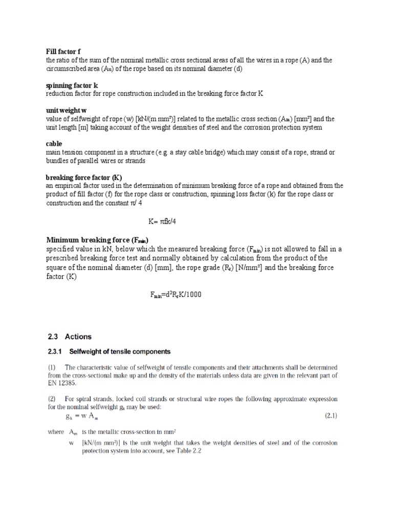 Forces and design loads in suspension bridges | PDF | Bridge | Applied ...