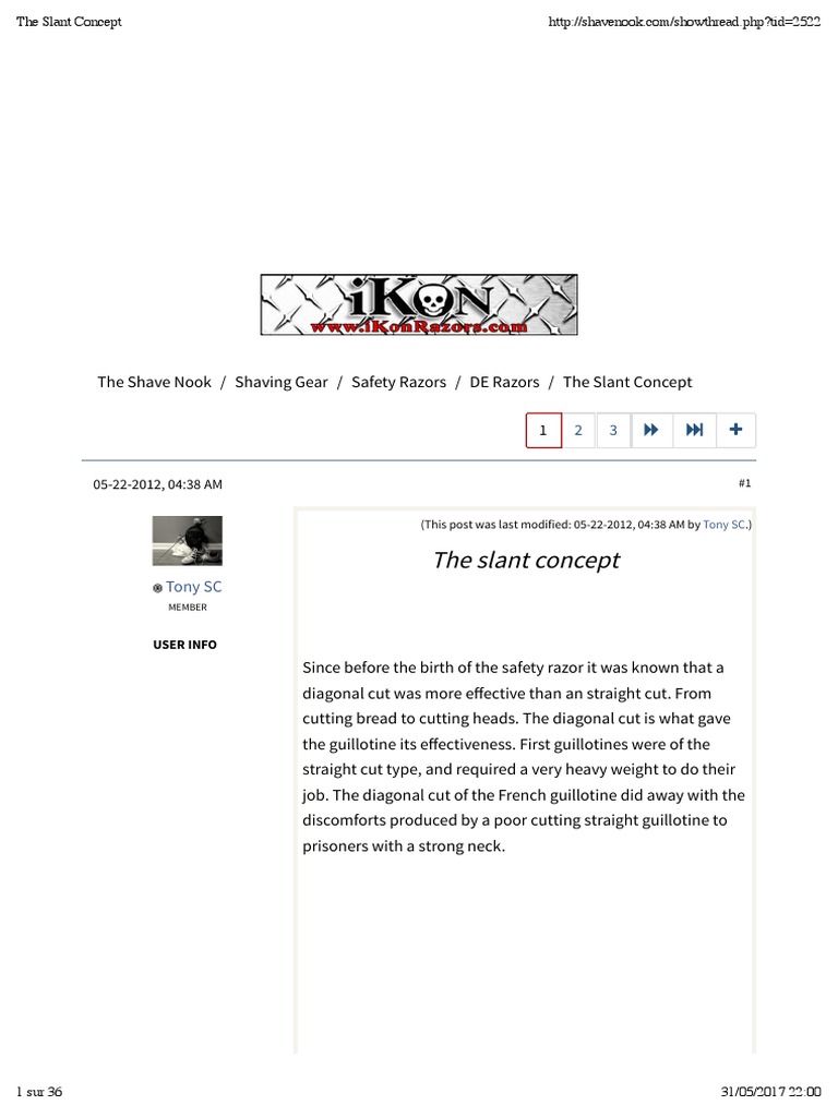 The Slant Concept - Theshavenhook | PDF | Shaving | Razor