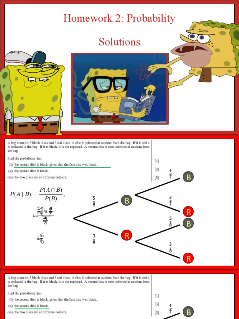 Probability Homework Solutions | PDF