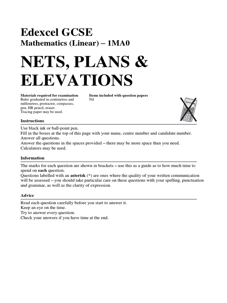 Nets Plans and Elevations | PDF | Teaching Mathematics