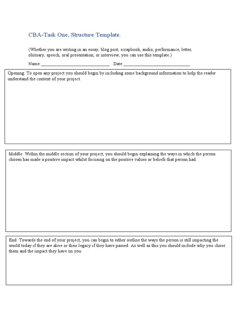 Tel Cba Structure Template | PDF