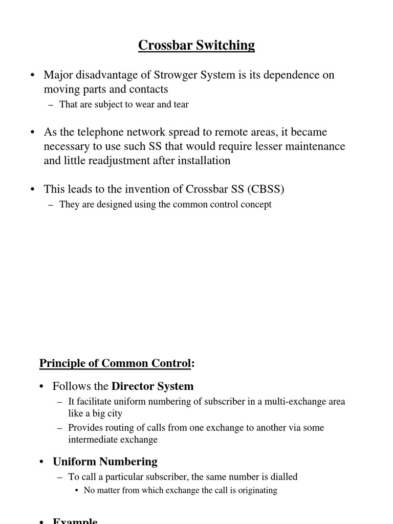 Understanding Crossbar Switching Systems | PDF | Telephone Exchange ...