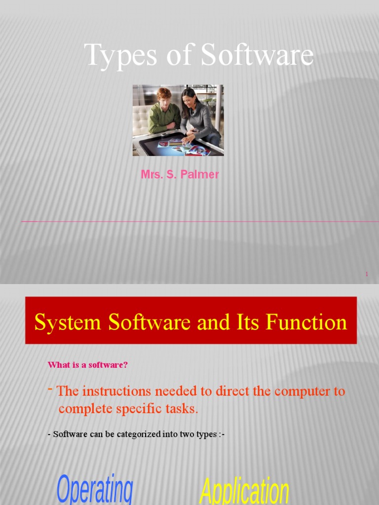 Types of Computer Software | PDF | Microsoft Windows | Operating System