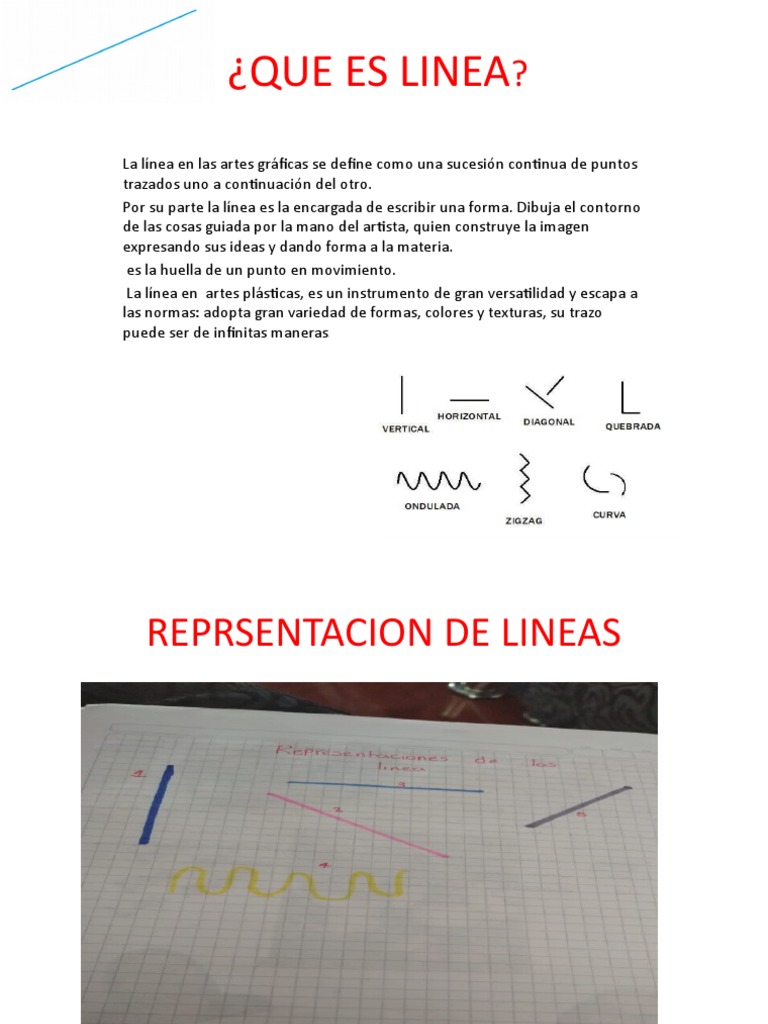 Tipos de líneas en el arte moderno | PDF | Dibujo | Pinturas