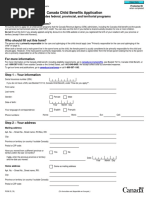 CPP Child Benefit Form for Students 18+ | PDF