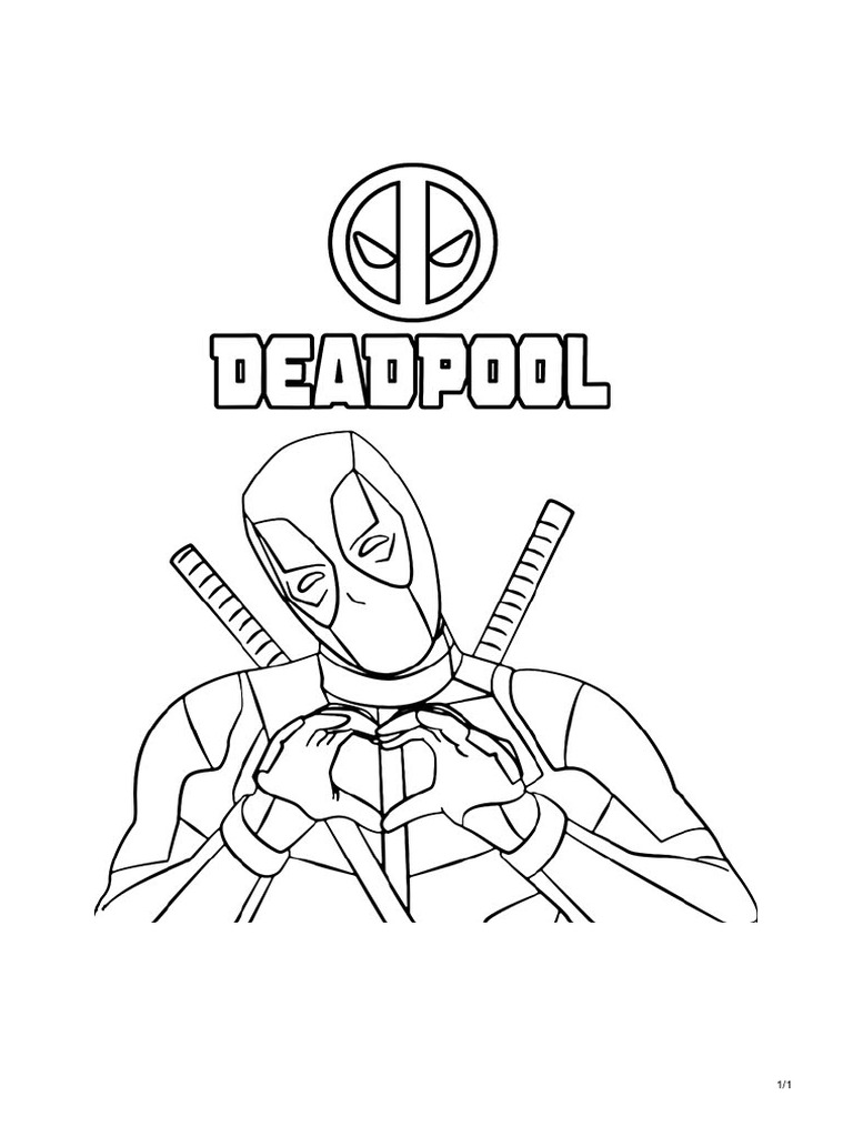 E-Kolorowanki - Eu-Kolorowanka Deadpool | PDF