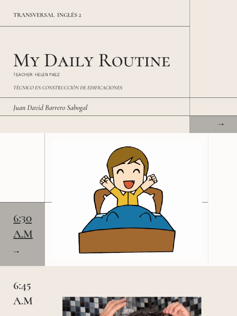 My Daily Routine (Presentation) | PDF