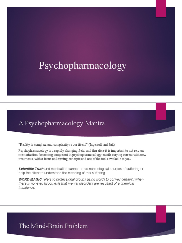 PowerPoint Introduction To Psychopharmacology and The Nervous System ...