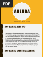 Filipino Sa Piling Larang Akademik12 Q2 W6 Agenda | PDF