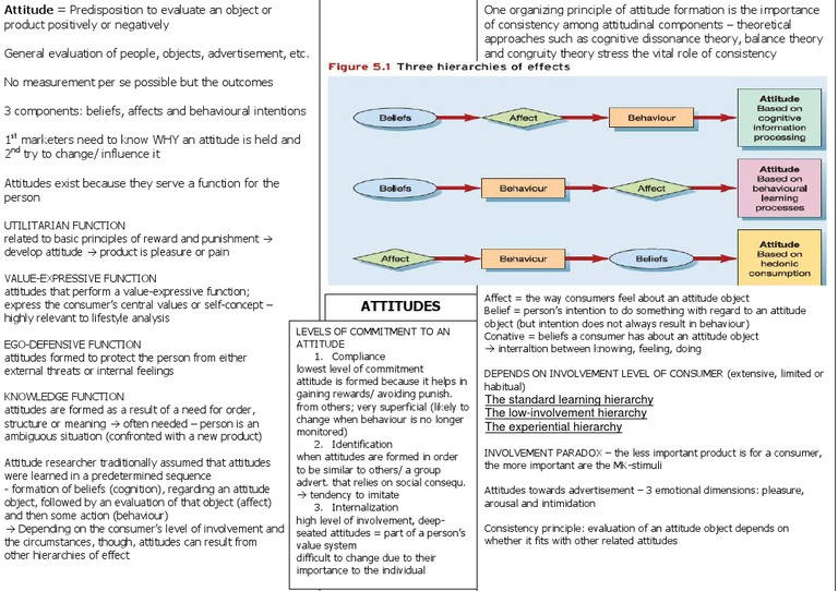Attituds Mind Map | PDF | Attitude (Psychology) | Psychology