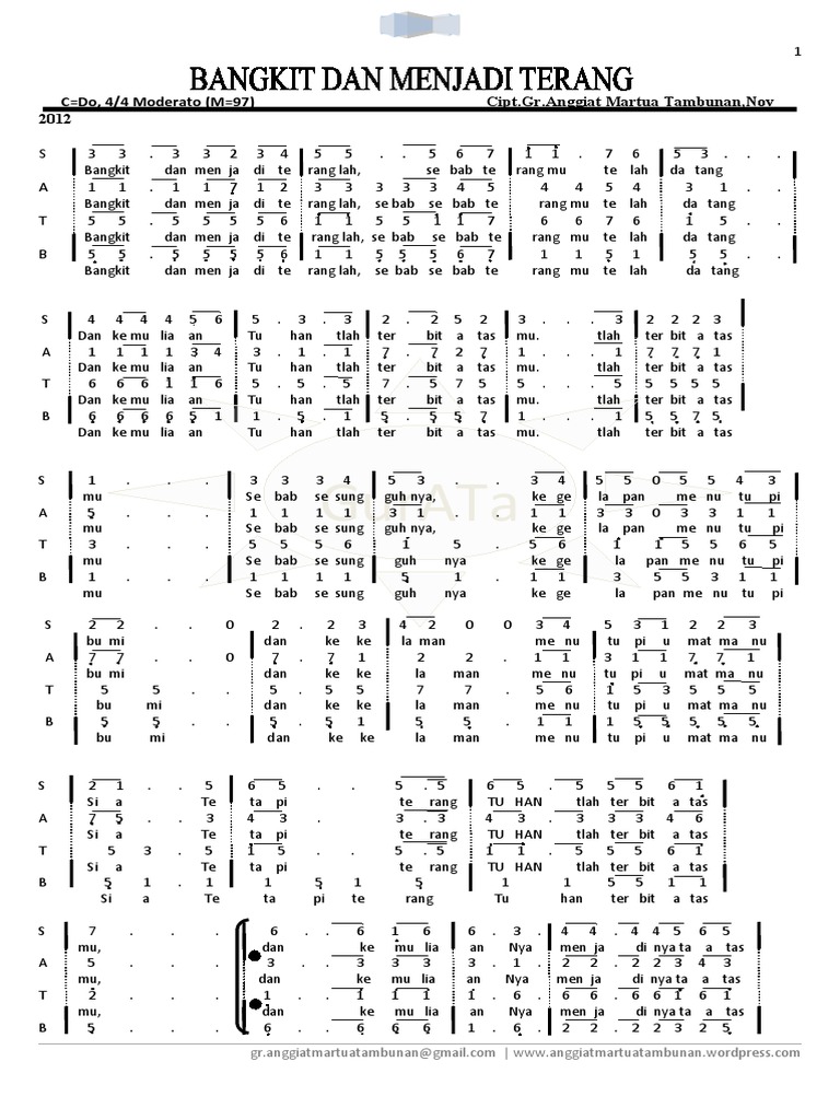 Koor Natal Bangkit | PDF