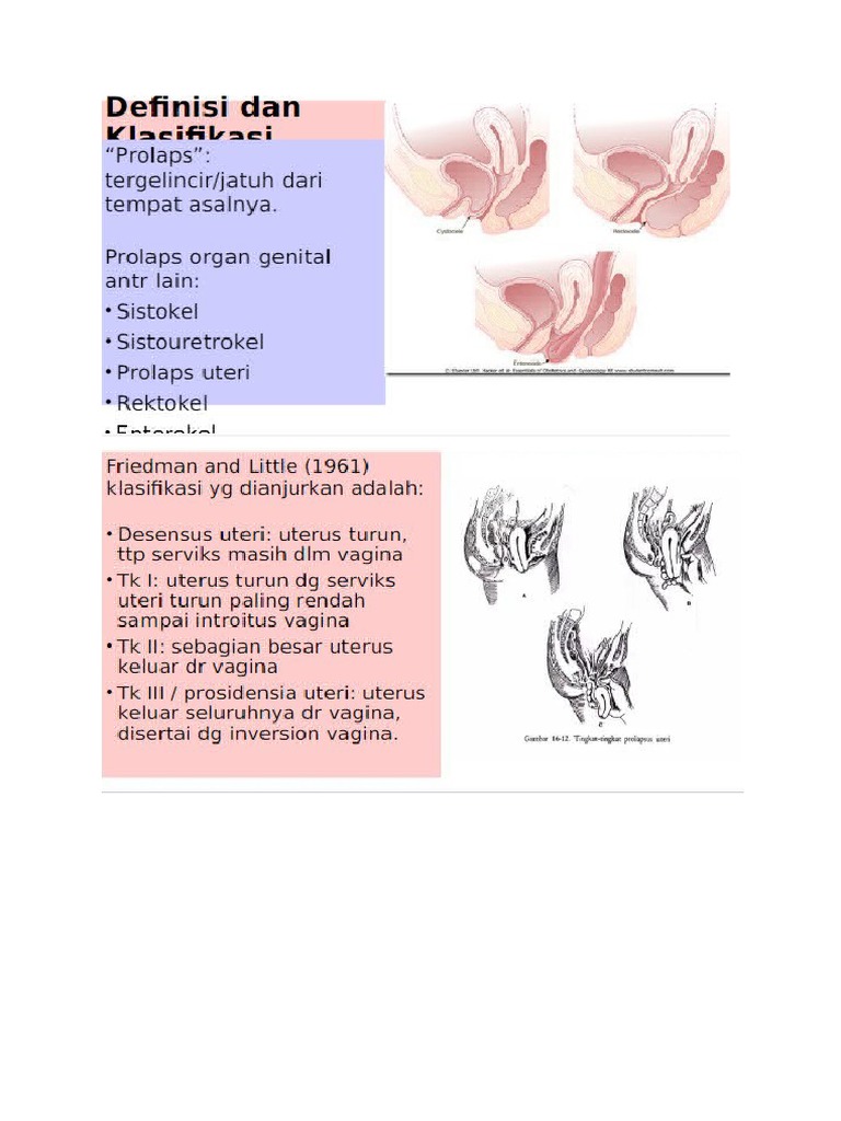Catatan PROLAPS UTERI Dena | PDF