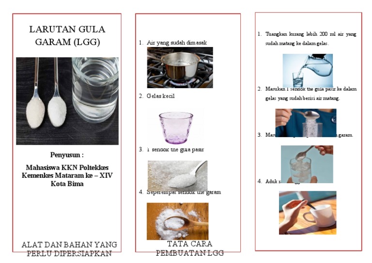 Leaflet Larutan Gula Garam | PDF