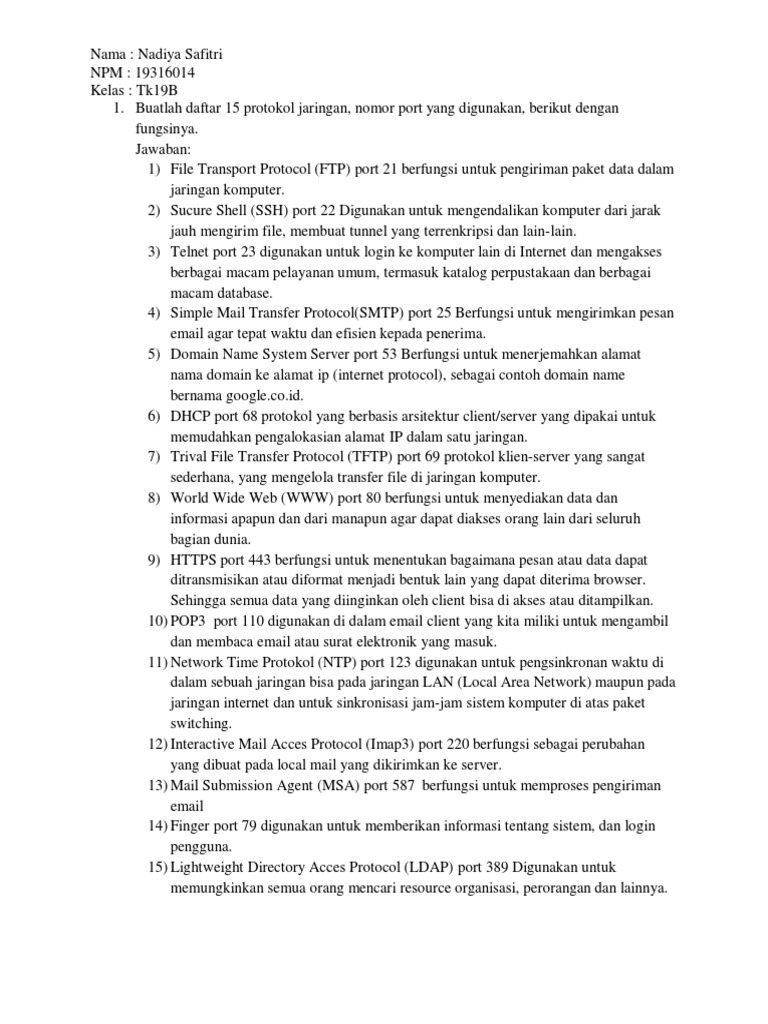 Protokol | PDF | Komputer