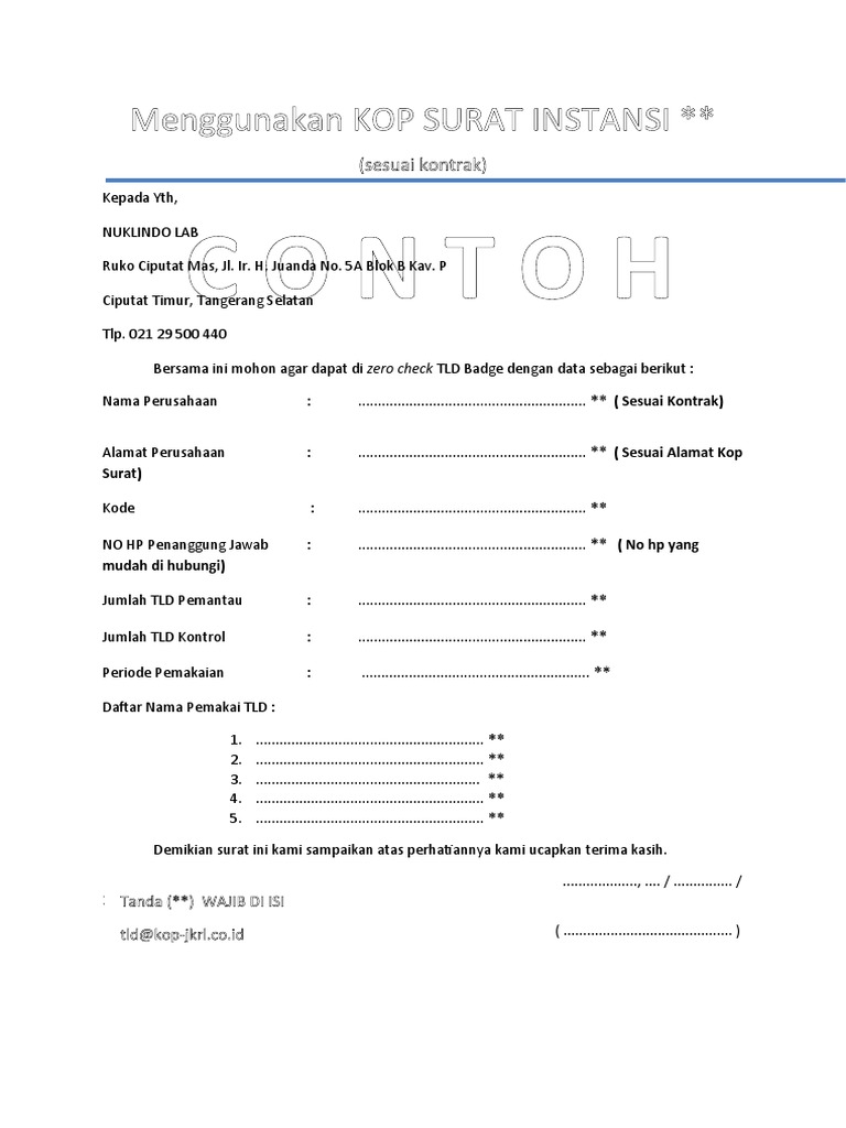 Permohonan Zero Check TLD Badge | PDF