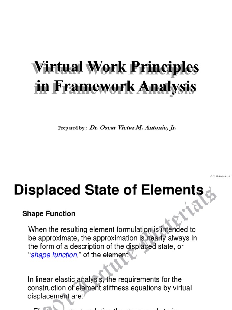 Shape Function Formulation | PDF | Stiffness | Force