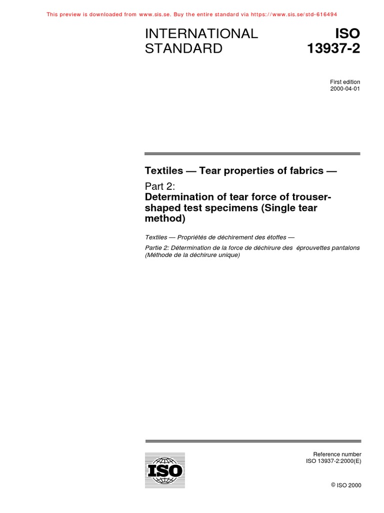 Iso 13937 2 en PDF | PDF | International Organization For ...